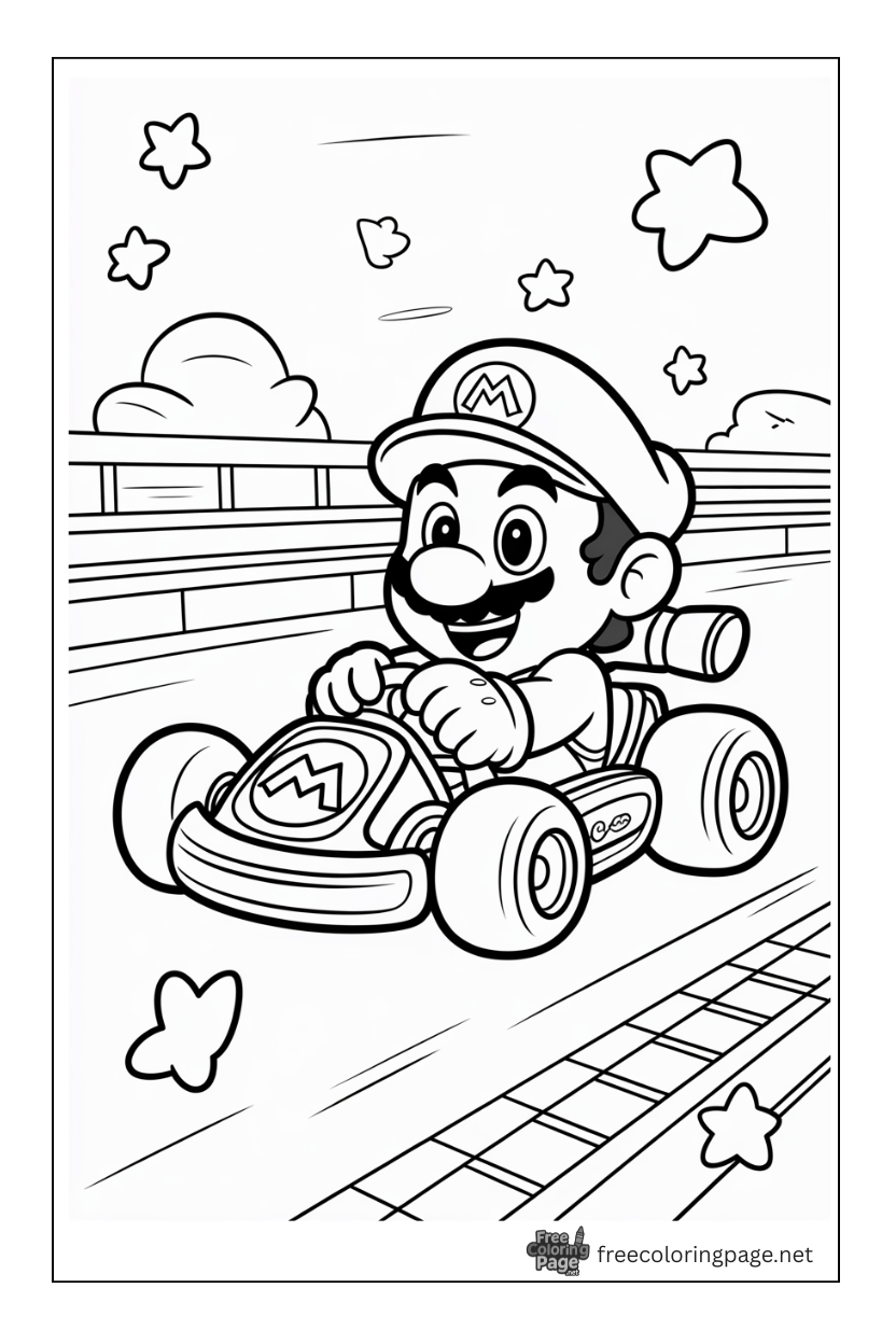 Mario Coloring Pages – Creative and funny Super Mario
