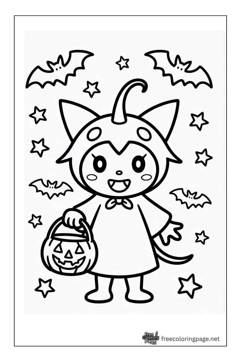 50+ Free Aesthetic Kuromi Coloring Pages – Sanrio Fun