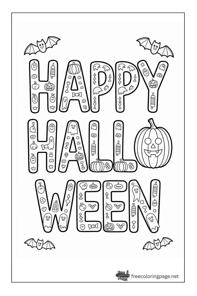 Halloween Coloring pages – Creative and Fun Designs