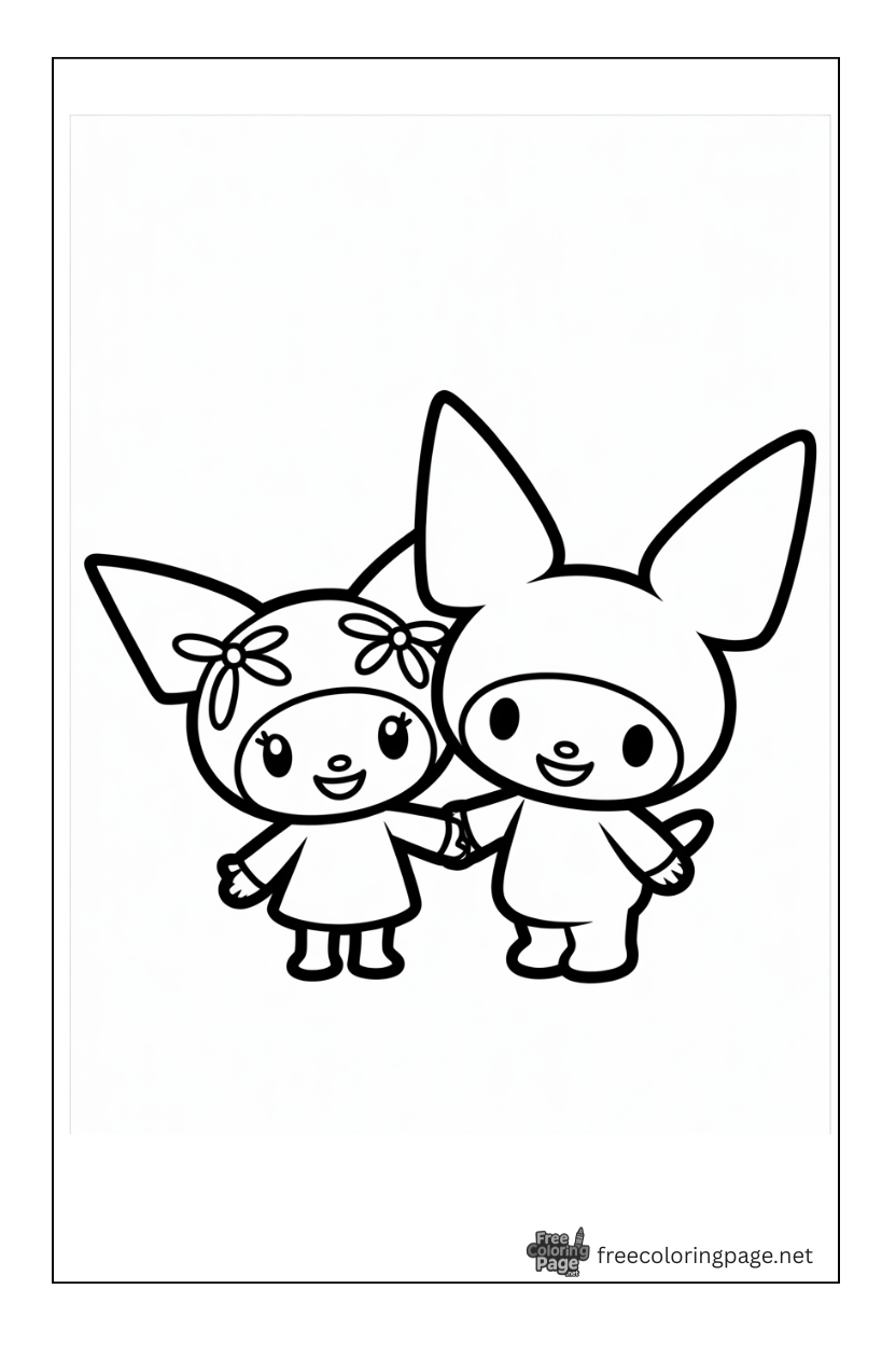 50+ Free Aesthetic Kuromi Coloring Pages – Sanrio Fun