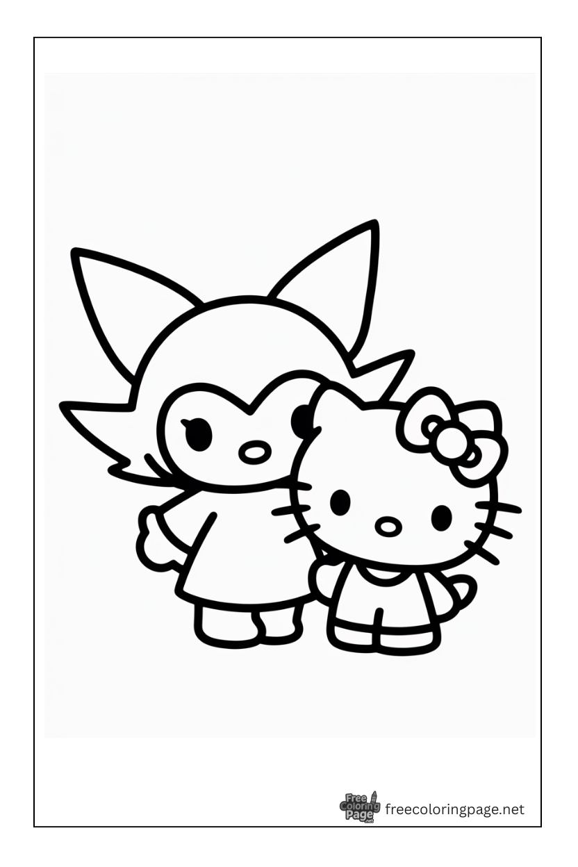 50+ Free Aesthetic Kuromi Coloring Pages – Sanrio Fun