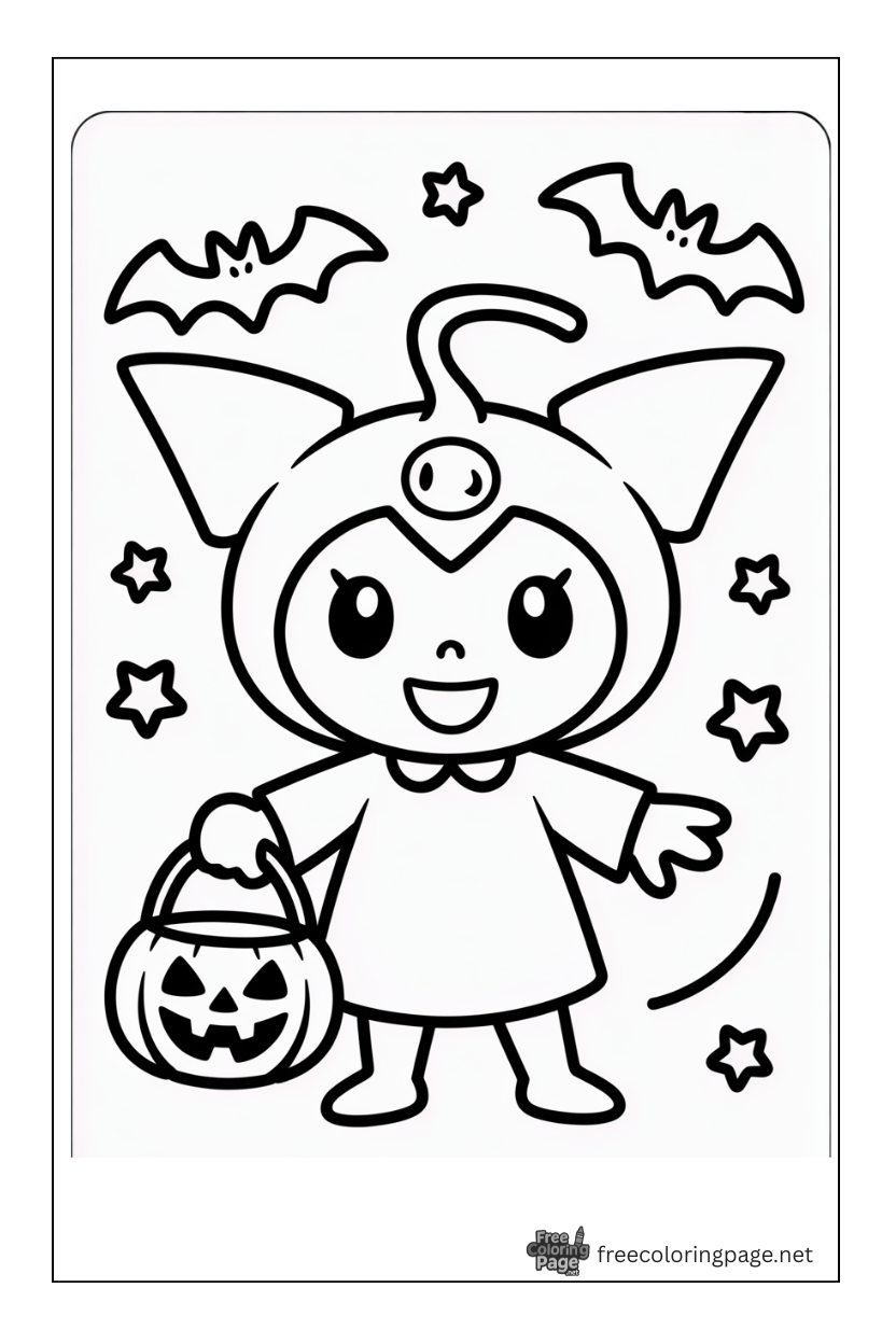 50+ Free Aesthetic Kuromi Coloring Pages – Sanrio Fun