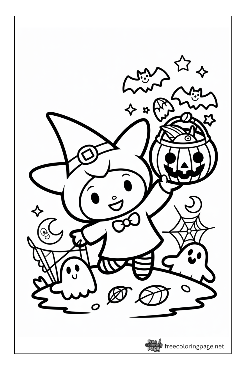 50+ Free Aesthetic Kuromi Coloring Pages – Sanrio Fun