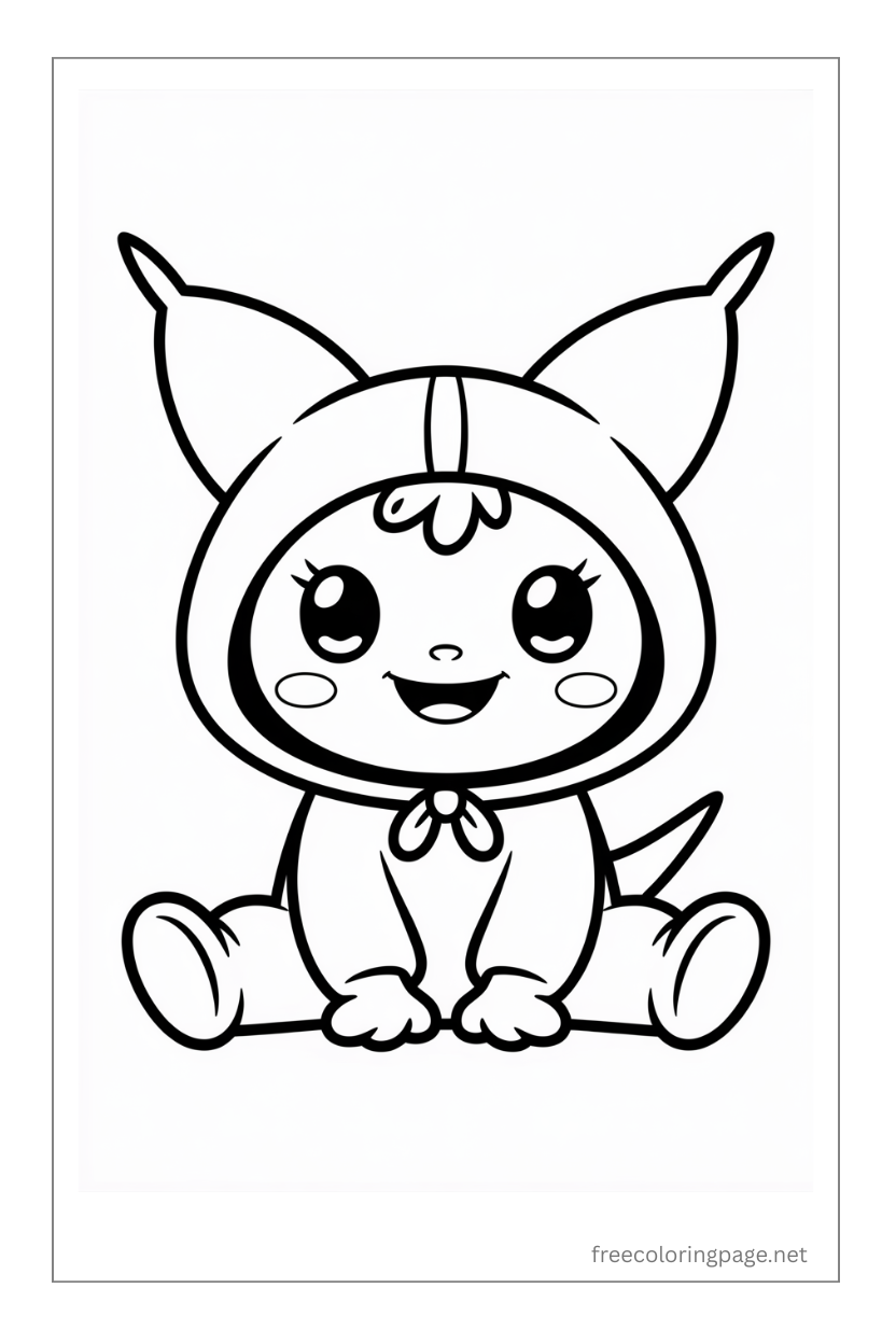 50+ Free Aesthetic Kuromi Coloring Pages – Sanrio Fun