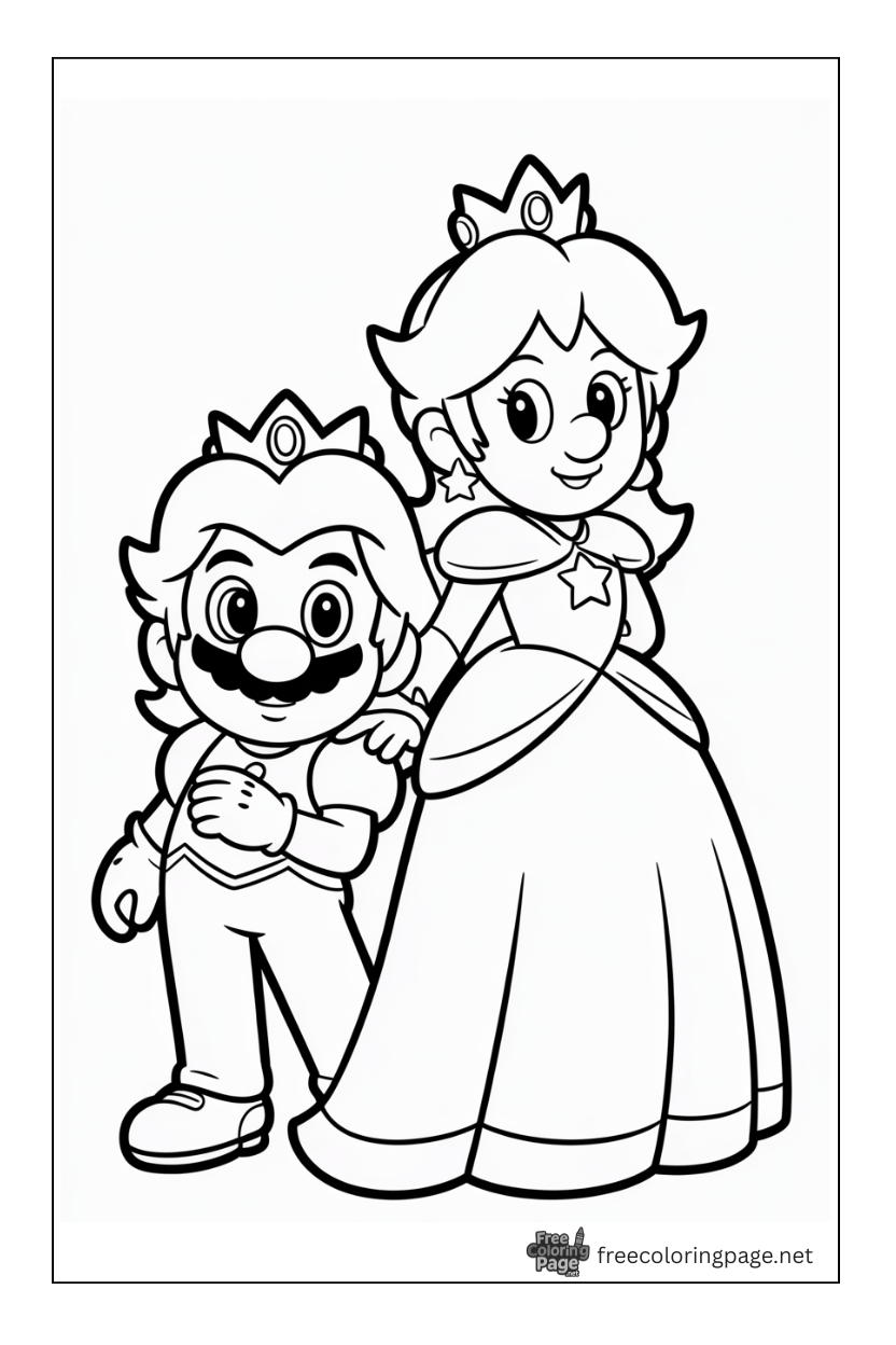 Mario Coloring Pages – Creative and funny Super Mario