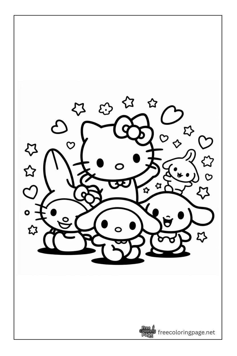 50+ Free Aesthetic Kuromi Coloring Pages – Sanrio Fun