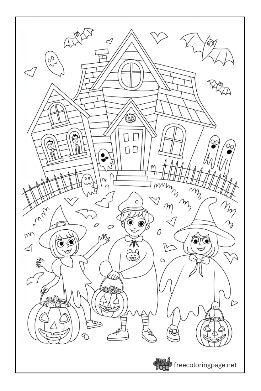 Halloween Coloring pages – Creative and Fun Designs