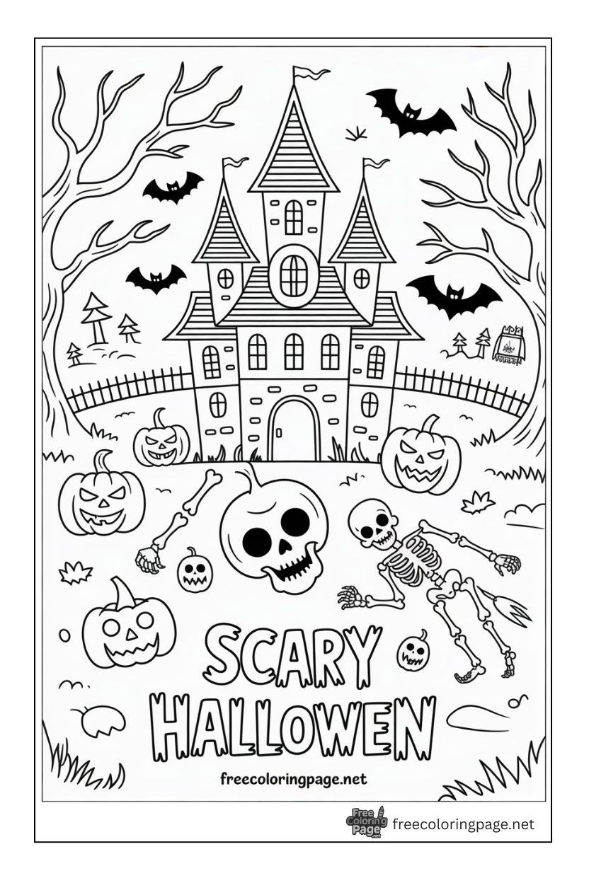 Halloween Coloring pages – Creative and Fun Designs