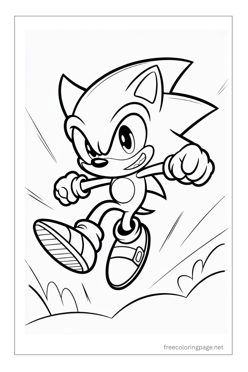 60+ Sonic Coloring Pages (Free Printable for Kids & Fans)