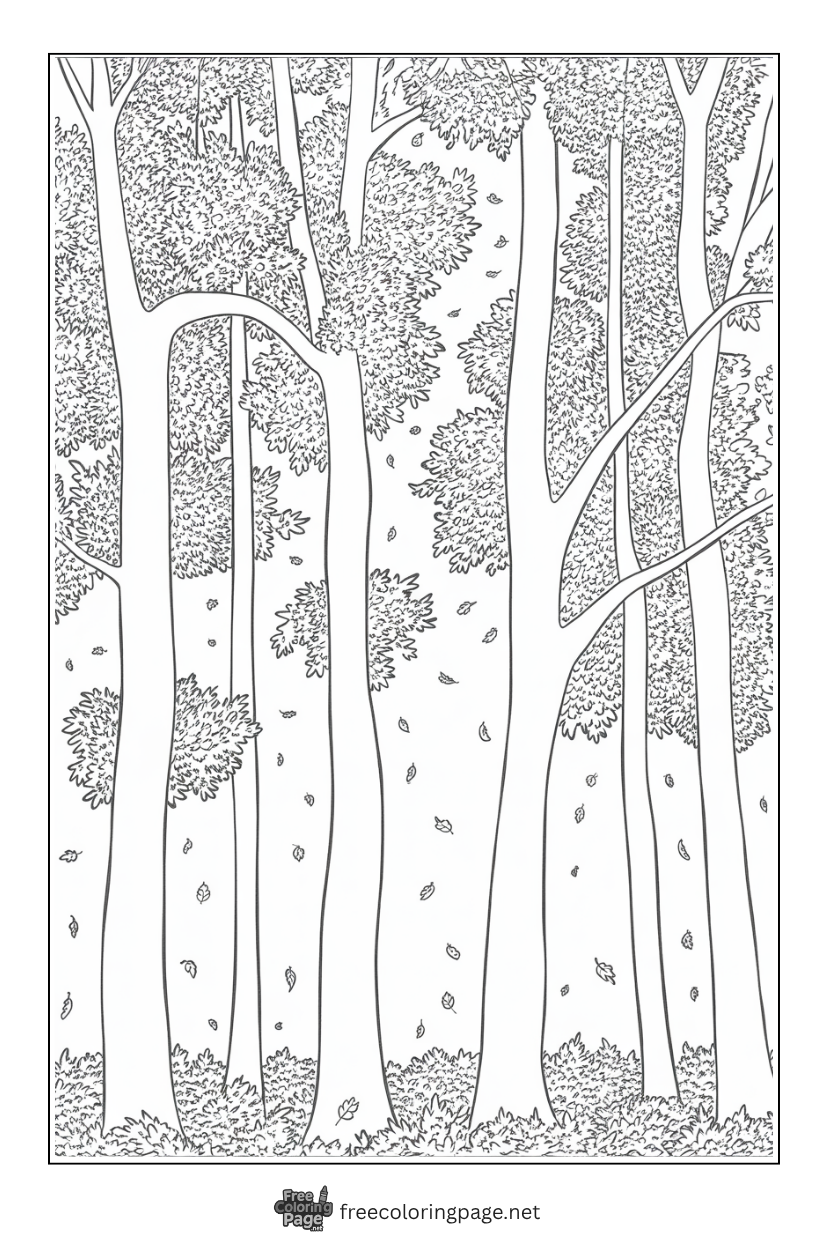 30 Autumn Fall Coloring Pages free | Learning & creativity