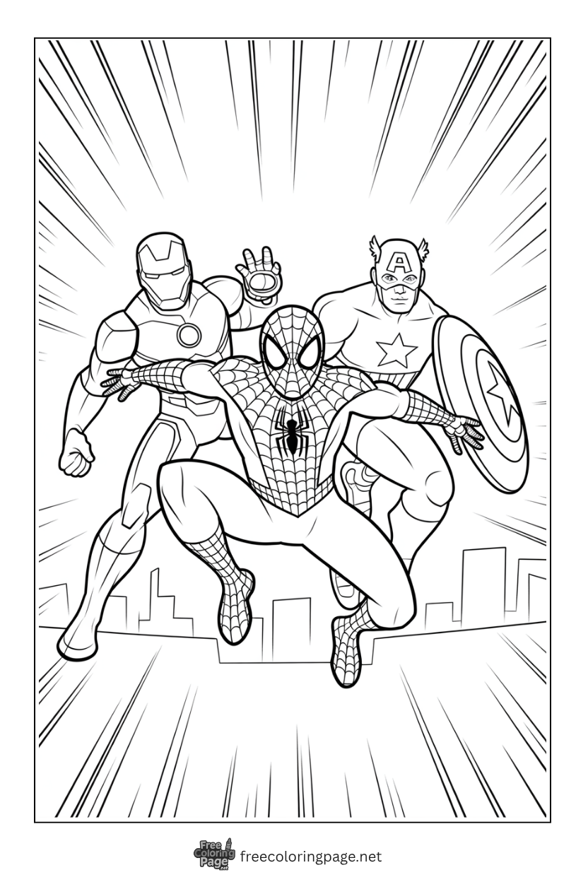 Spiderman Coloring Pages – Printable Superhero Fun