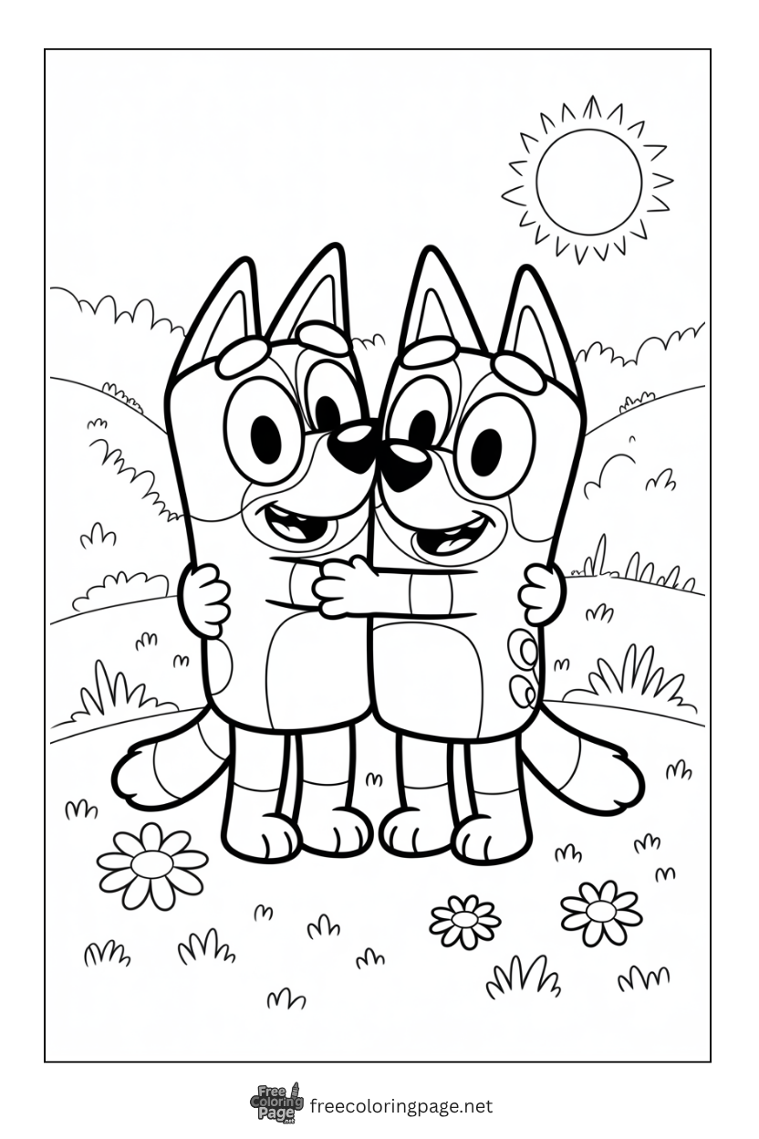 40+ Bluey Coloring Pages – Learning and fun for Kids