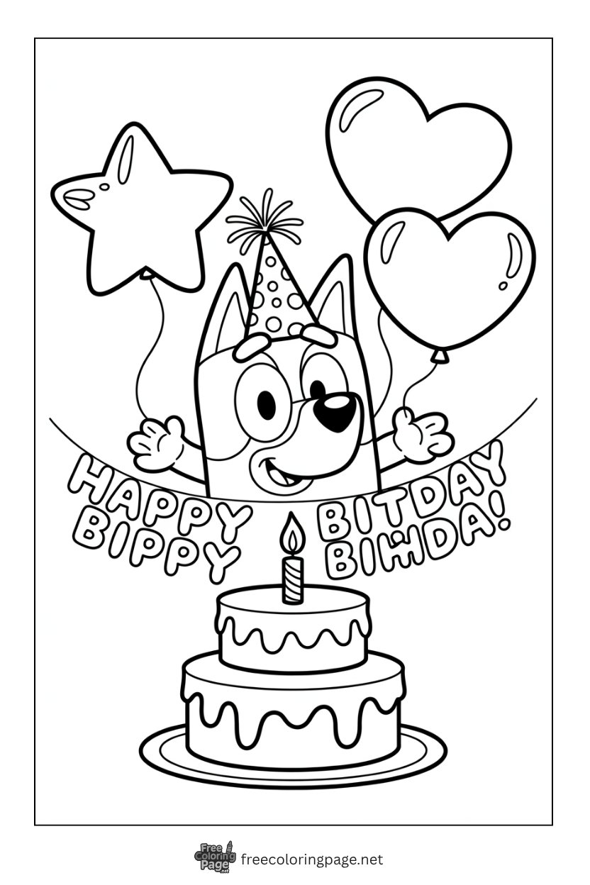 40+ Bluey Coloring Pages – Learning and fun for Kids