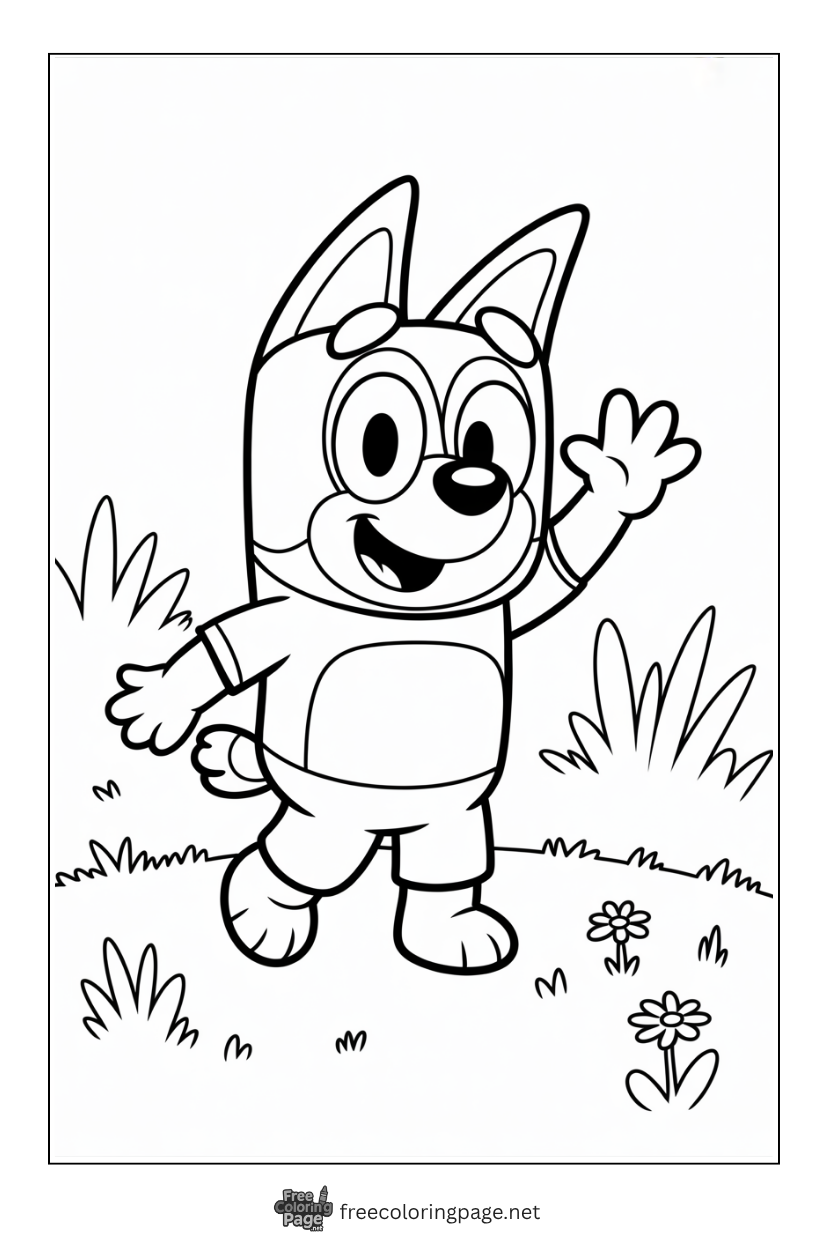 40+ Bluey Coloring Pages – Learning and fun for Kids