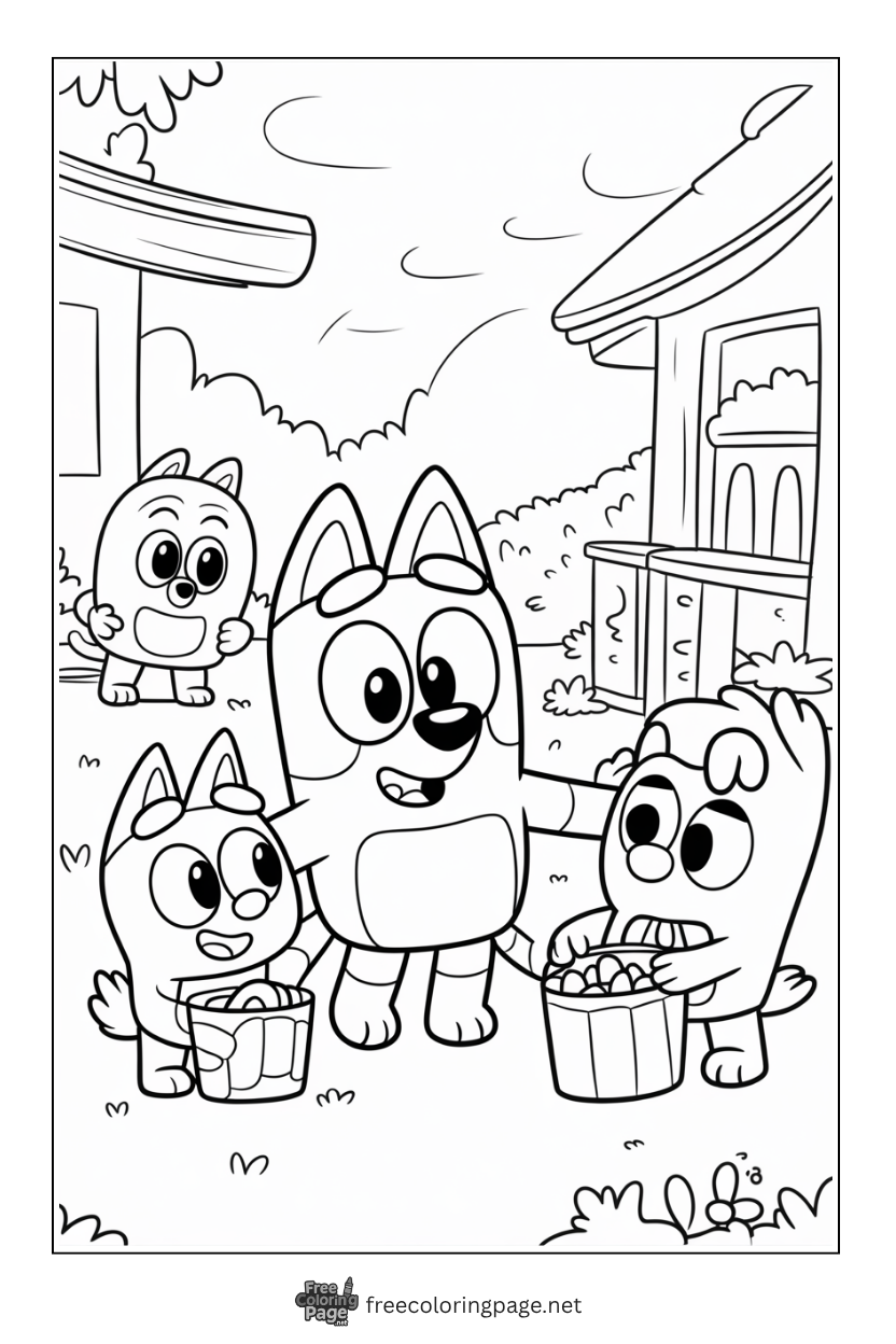 40+ Bluey Coloring Pages – Learning and fun for Kids