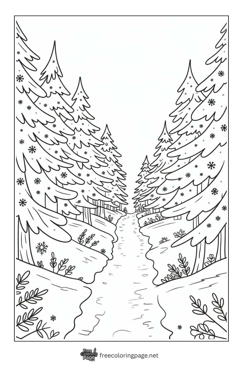 Winter Coloring Pages | Fun & Learning for kids