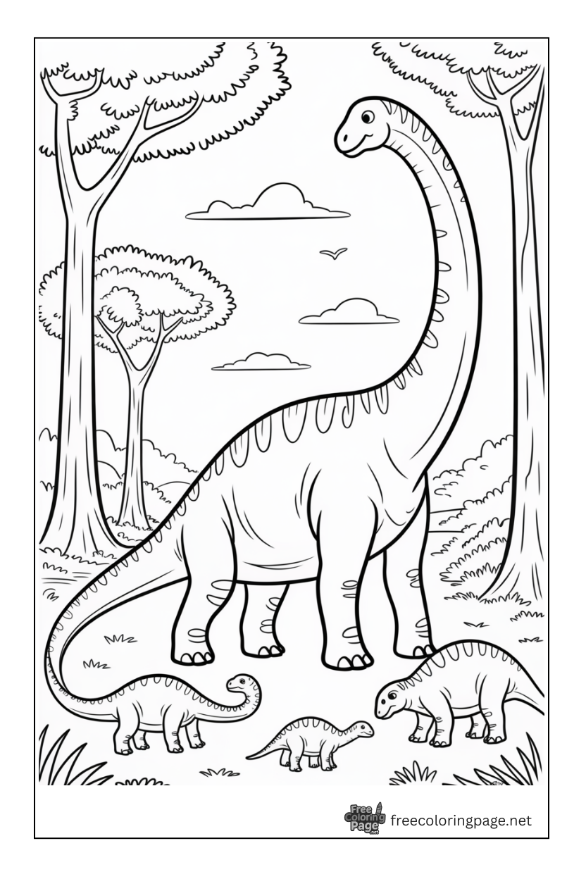 Dinosaur Coloring Pages – Fun Learning & Creativity