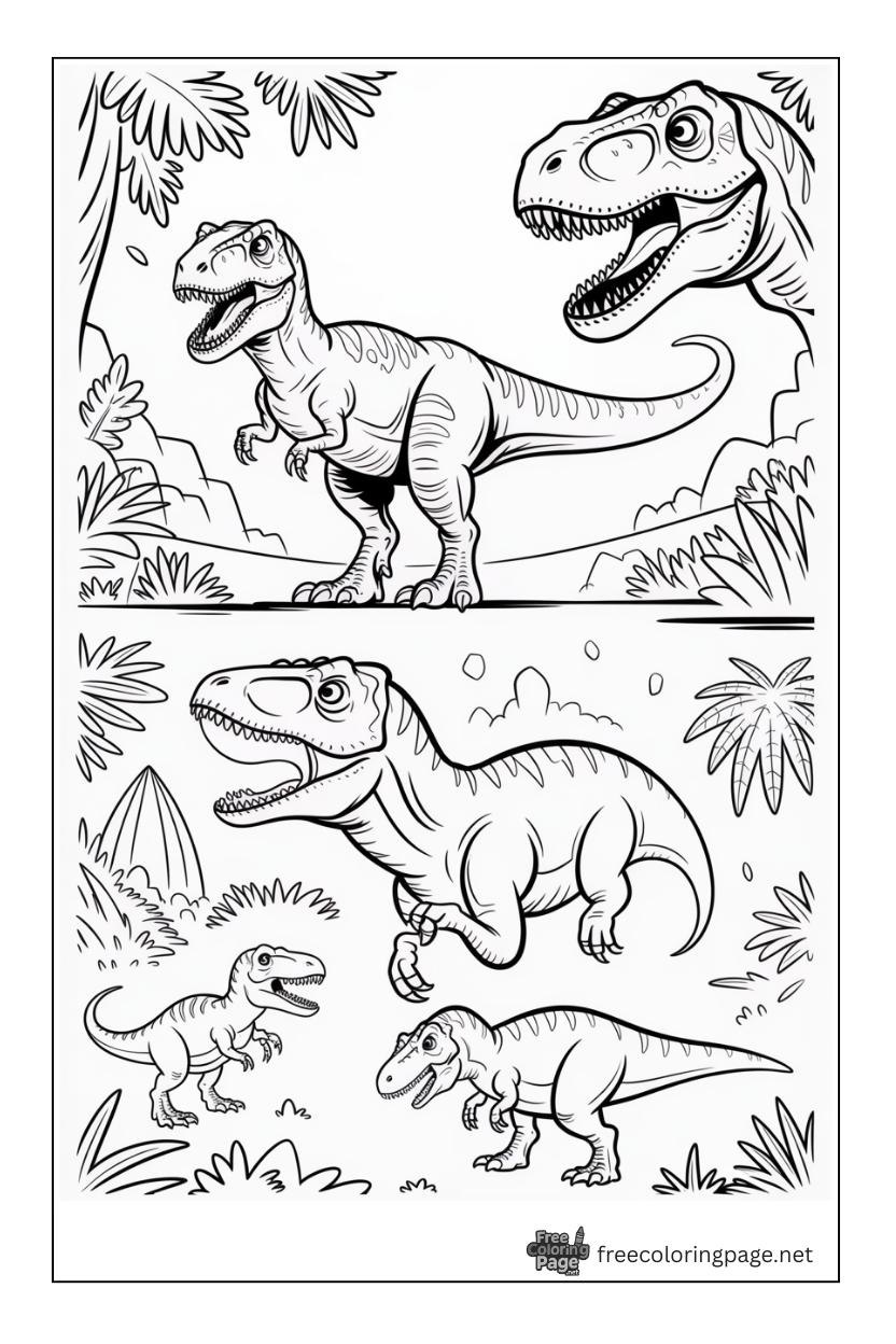 Dinosaur Coloring Pages – Fun Learning & Creativity