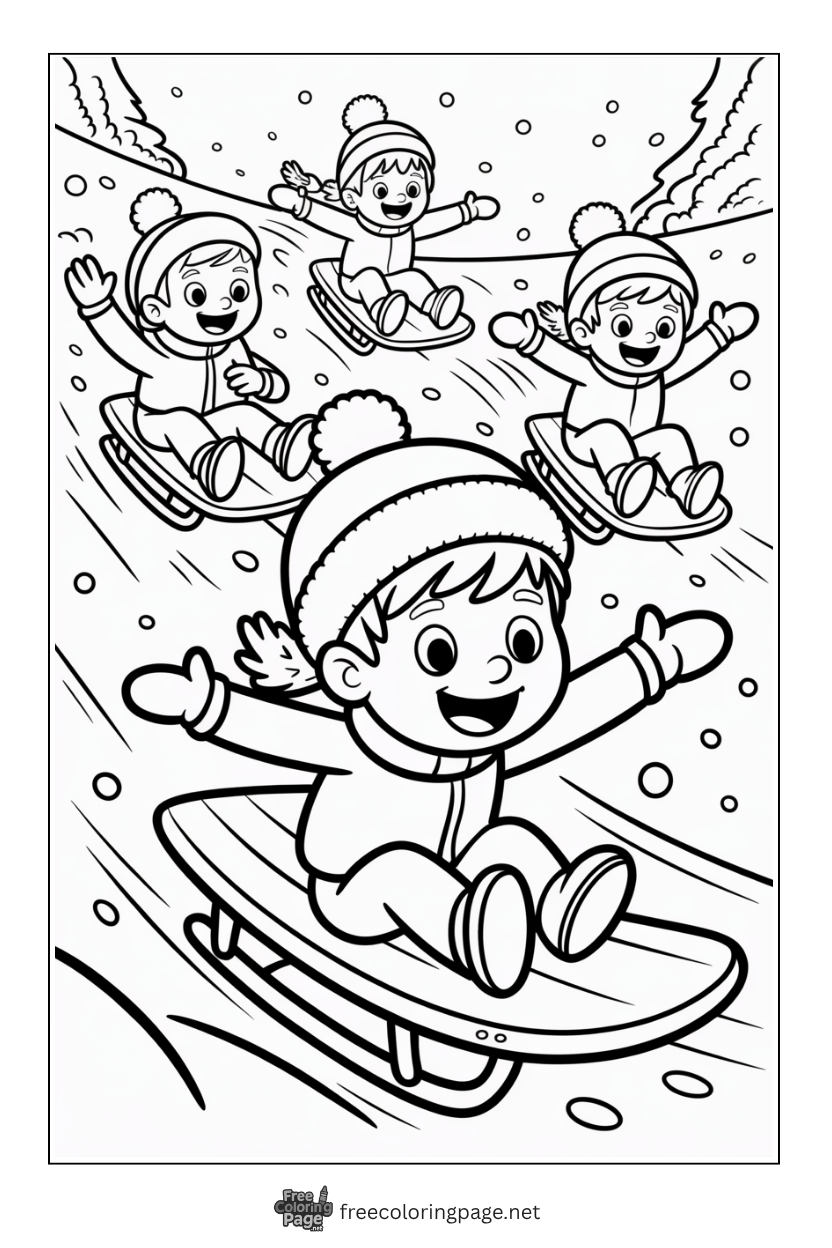 Winter Coloring Pages | Fun & Learning for kids