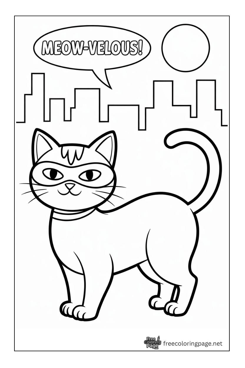 60+ Cat coloring pages- Creative & Realistic Cat images