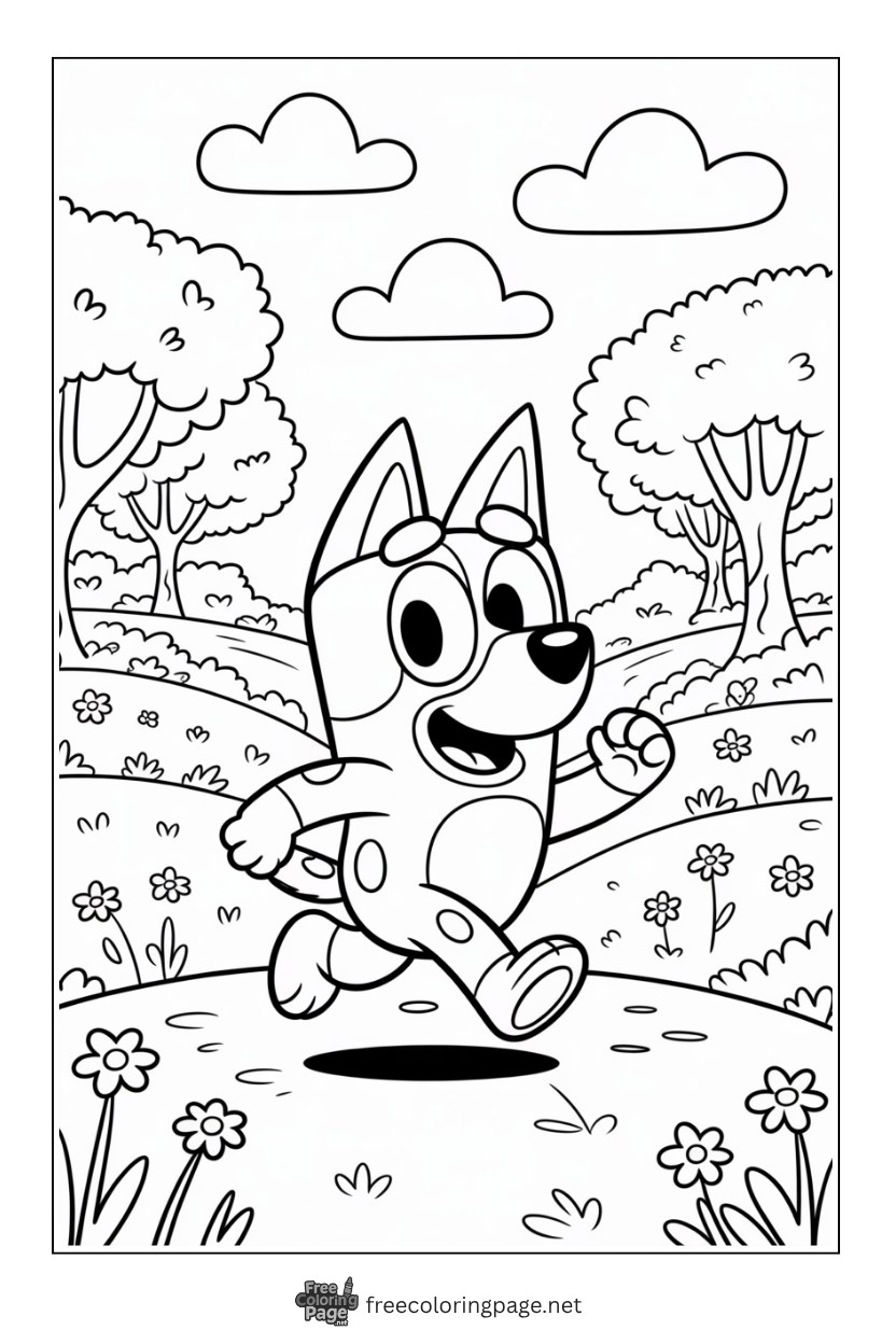 40+ Bluey Coloring Pages – Learning and fun for Kids