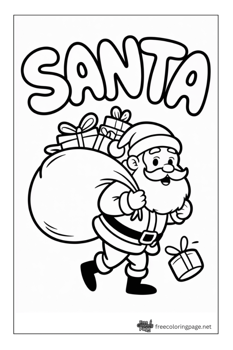 100+ Christmas Coloring Pages | Printable Holiday Fun