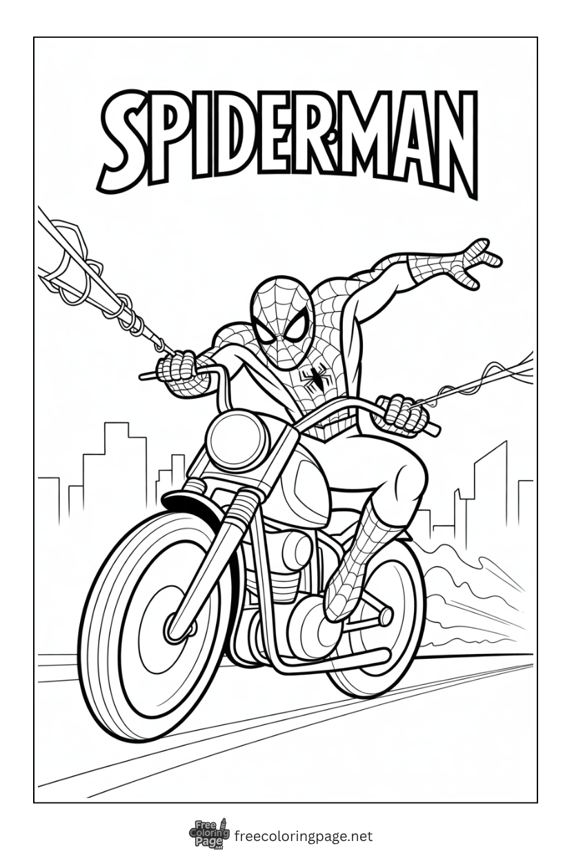 Spiderman Coloring Pages – Printable Superhero Fun