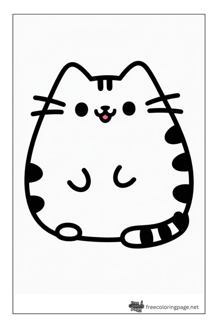 60+ Cat coloring pages- Creative & Realistic Cat images