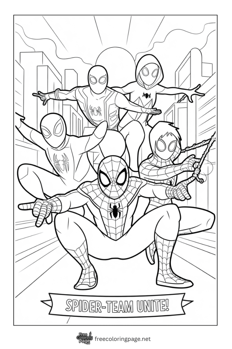 Spiderman Coloring Pages – Printable Superhero Fun