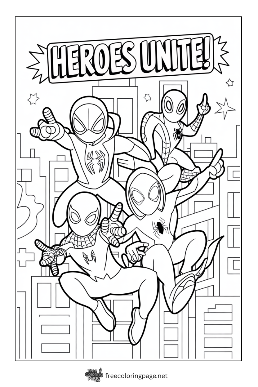 Spiderman Coloring Pages – Printable Superhero Fun