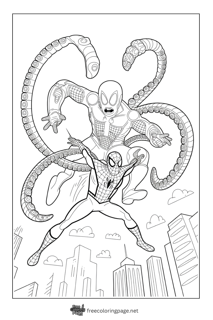 Spiderman Coloring Pages – Printable Superhero Fun