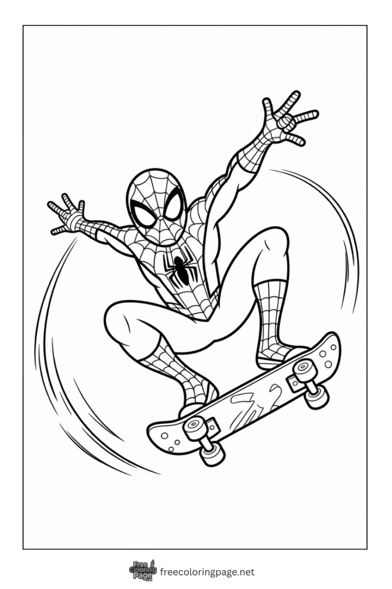 Spiderman Coloring Pages – Printable Superhero Fun