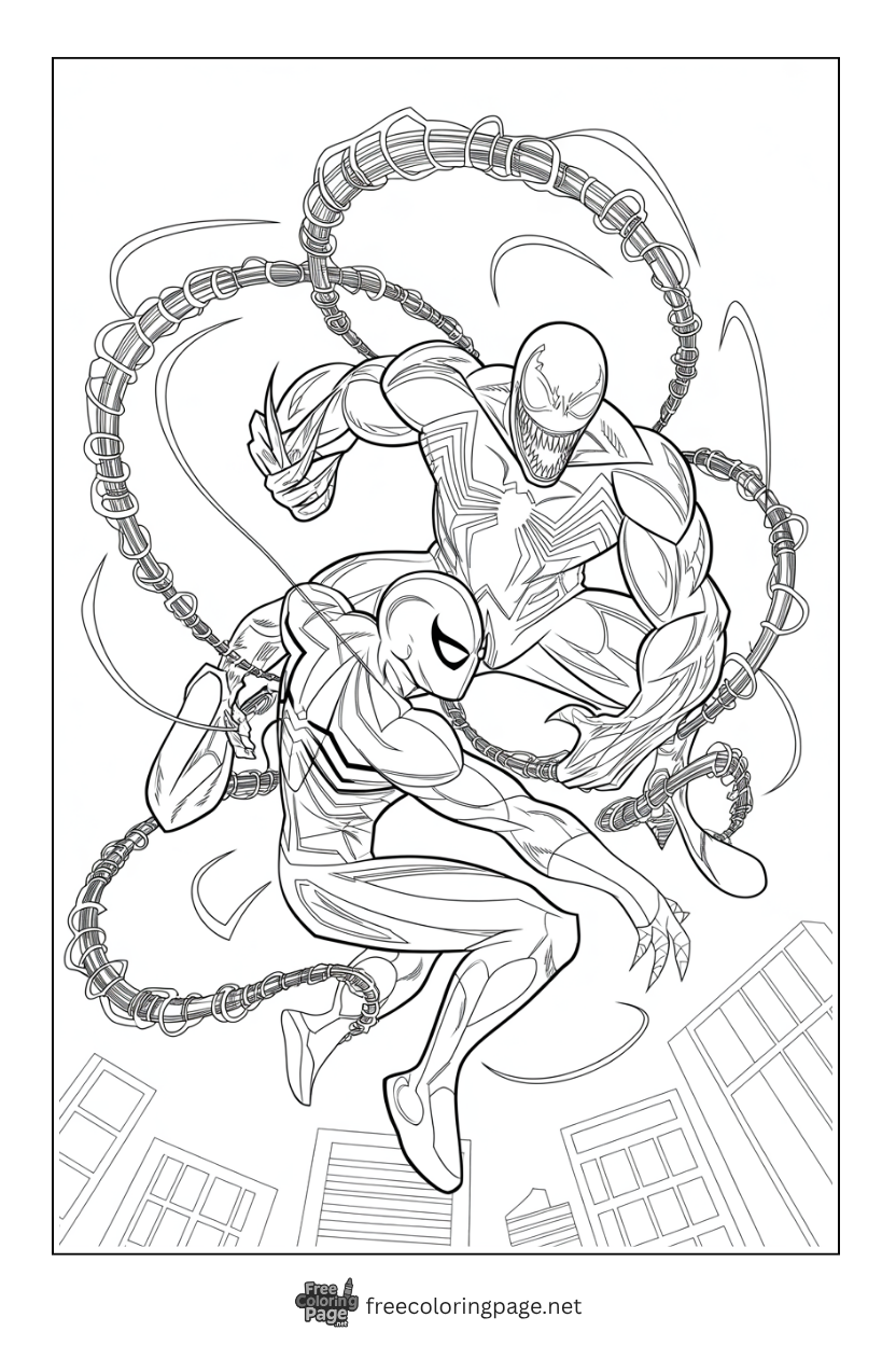 Spiderman Coloring Pages – Printable Superhero Fun