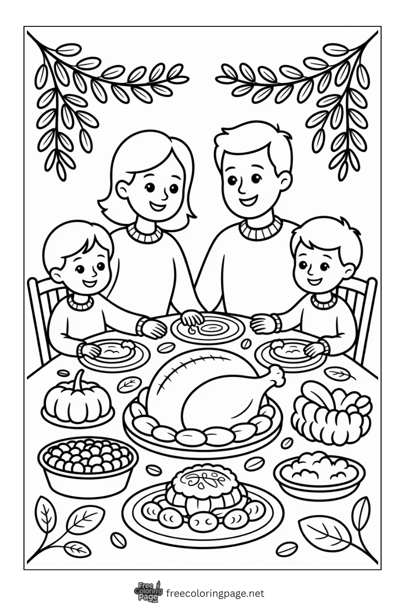 Thanksgiving coloring pages | Creative and educational