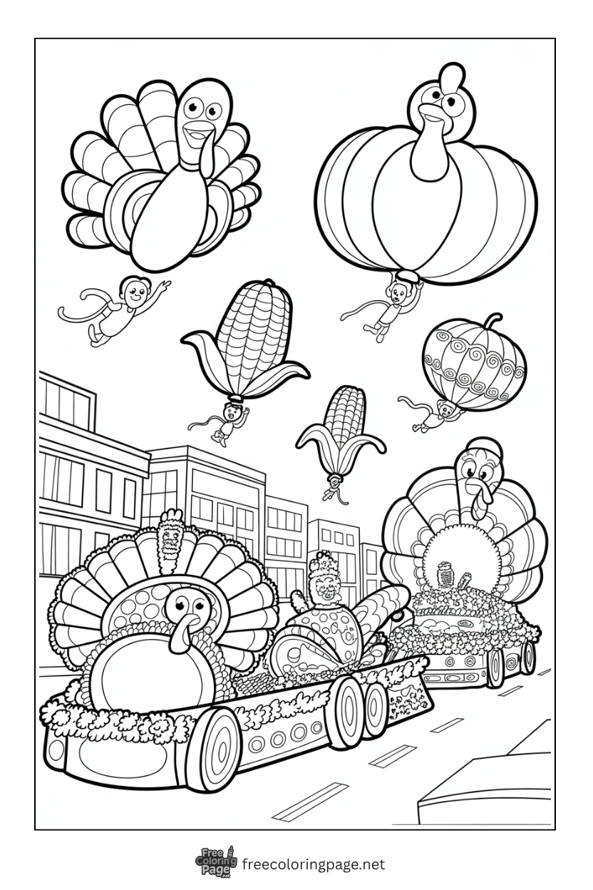 Thanksgiving coloring pages | Creative and educational