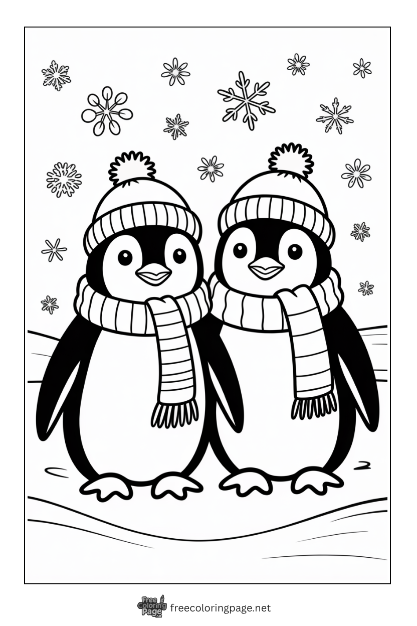 Winter Coloring Pages | Fun & Learning for kids