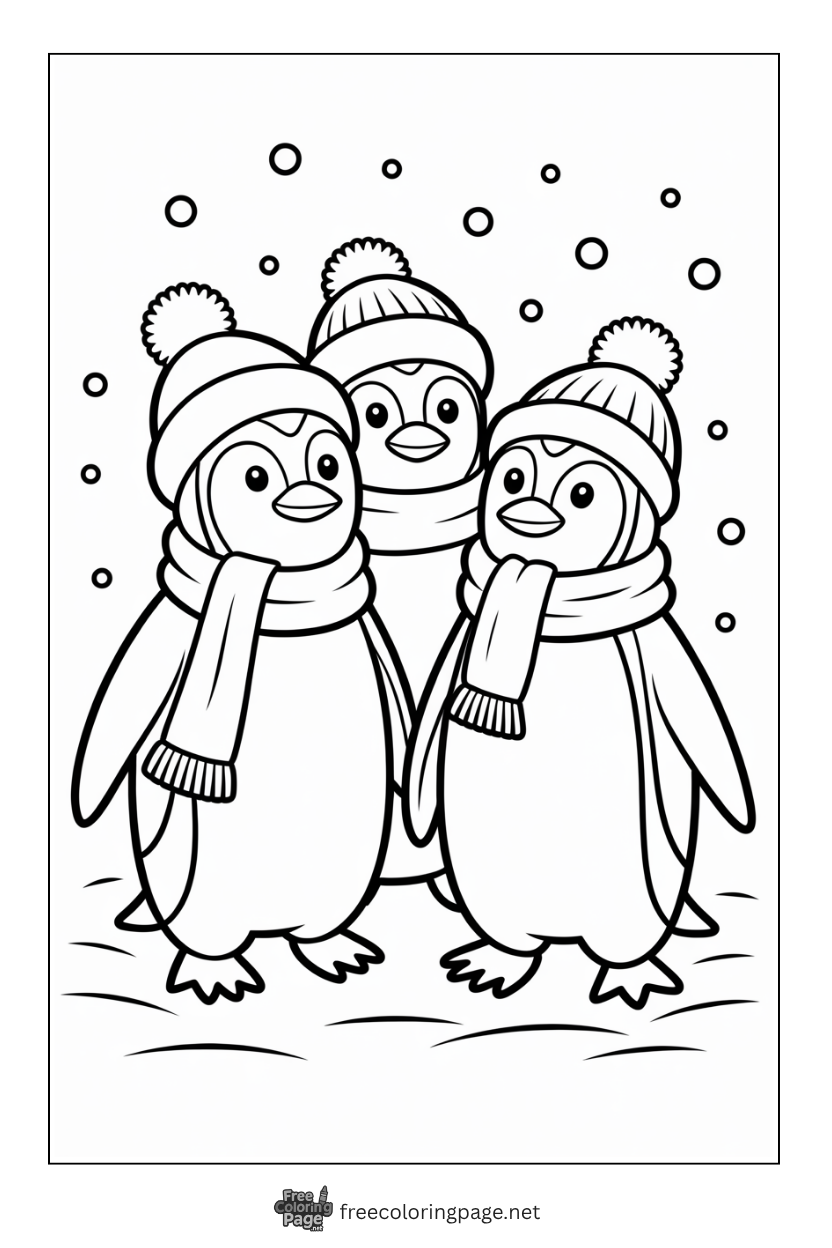 Winter Coloring Pages | Fun & Learning for kids