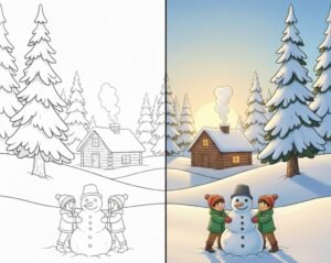 Nature Coloring Pages – Free Printable for Kids & Adults