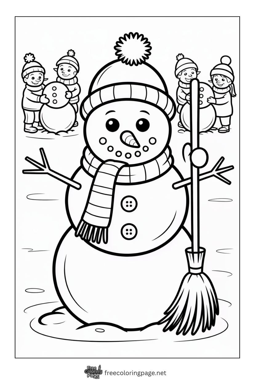 Winter Coloring Pages | Fun & Learning for kids