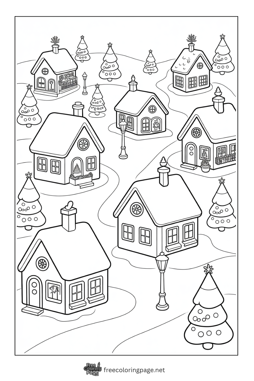 Winter Coloring Pages | Fun & Learning for kids