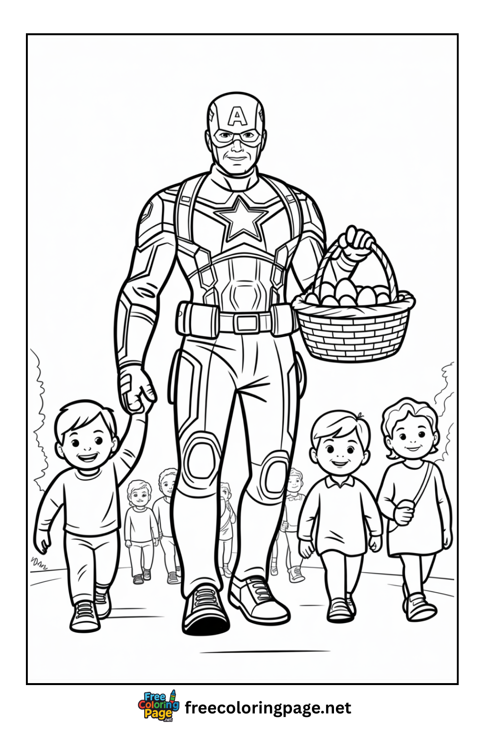 Captain America Coloring Pages – Free Printables for Kids