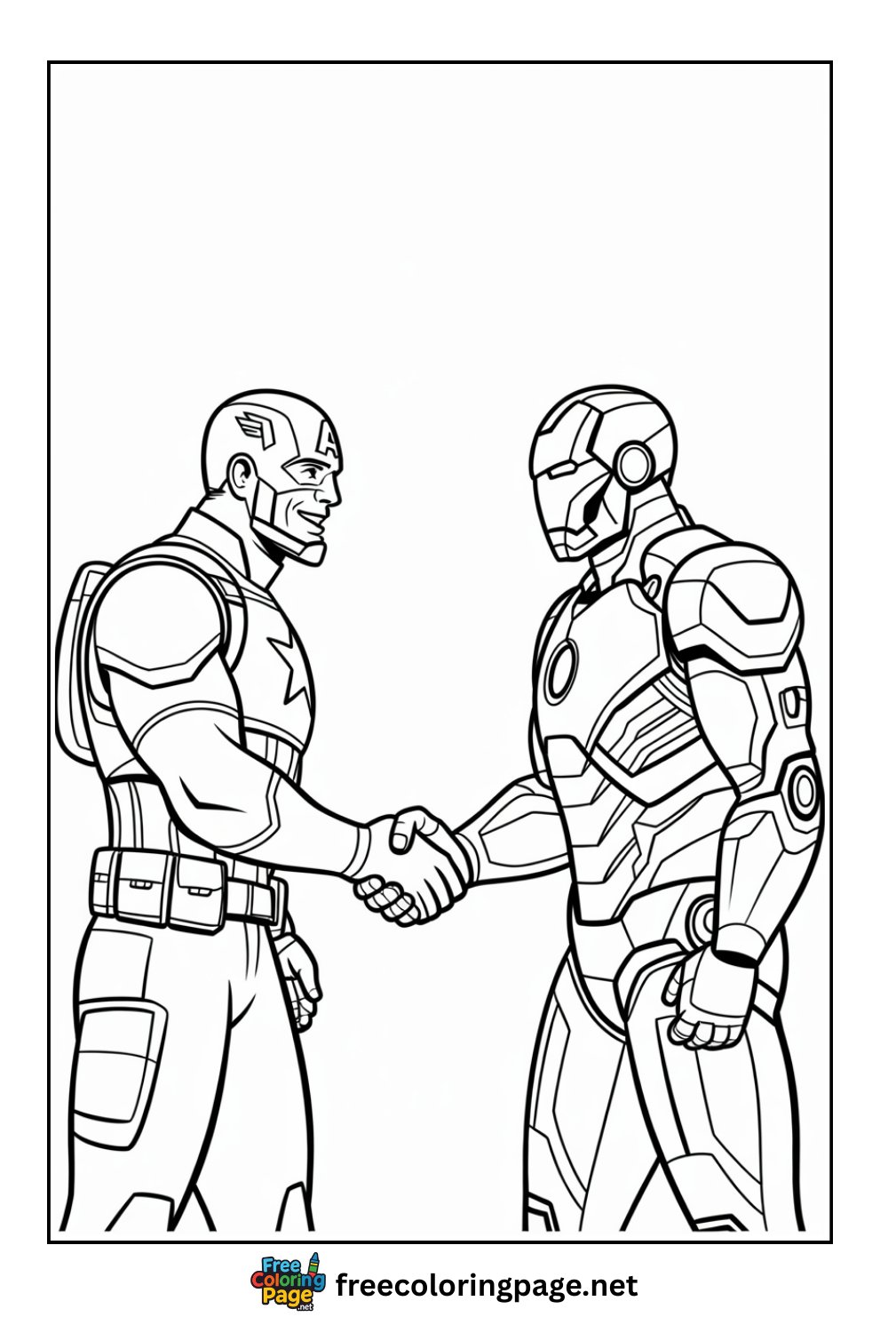 Captain America Coloring Pages – Free Printables for Kids