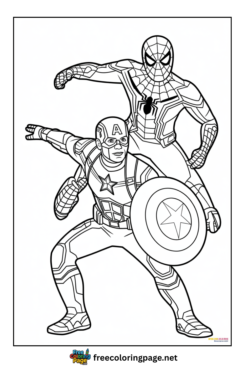 Captain America Coloring Pages – Free Printables for Kids