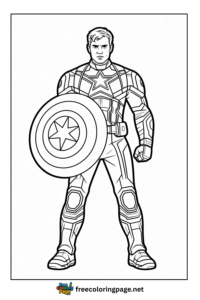 Captain America Coloring Pages – Free Printables for Kids