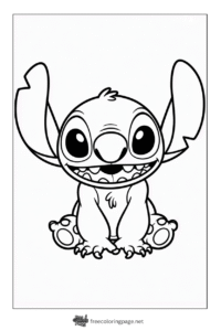 Stitch Coloring Pages – Free Printable Cute Stitch Sheets