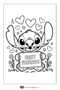 Stitch Coloring Pages – Free Printable Cute Stitch Sheets