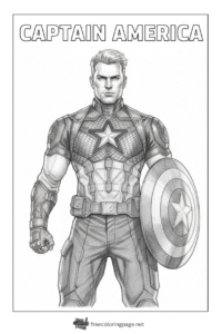 Captain America Coloring Pages – Free Printables for Kids