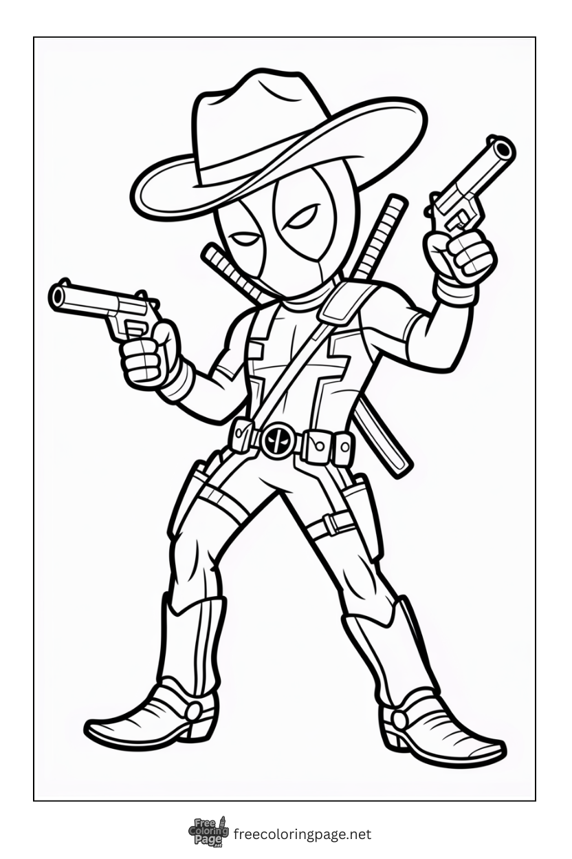 55+ Deadpool Coloring Pages – Free Printable Sheets for Kids