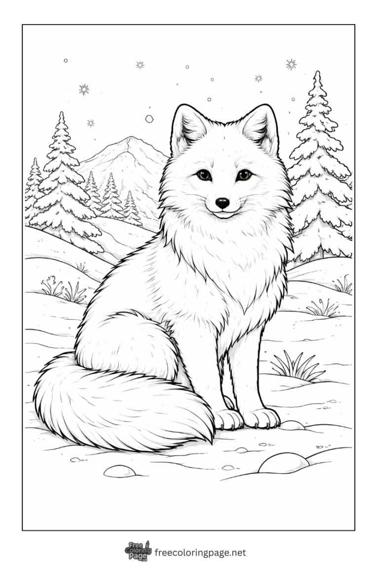 50+ Fox Coloring Pages- Creative and learnig for kids