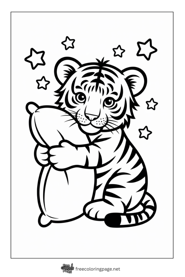 60+ Tiger Coloring Pages – Free Printable Tiger Sheets